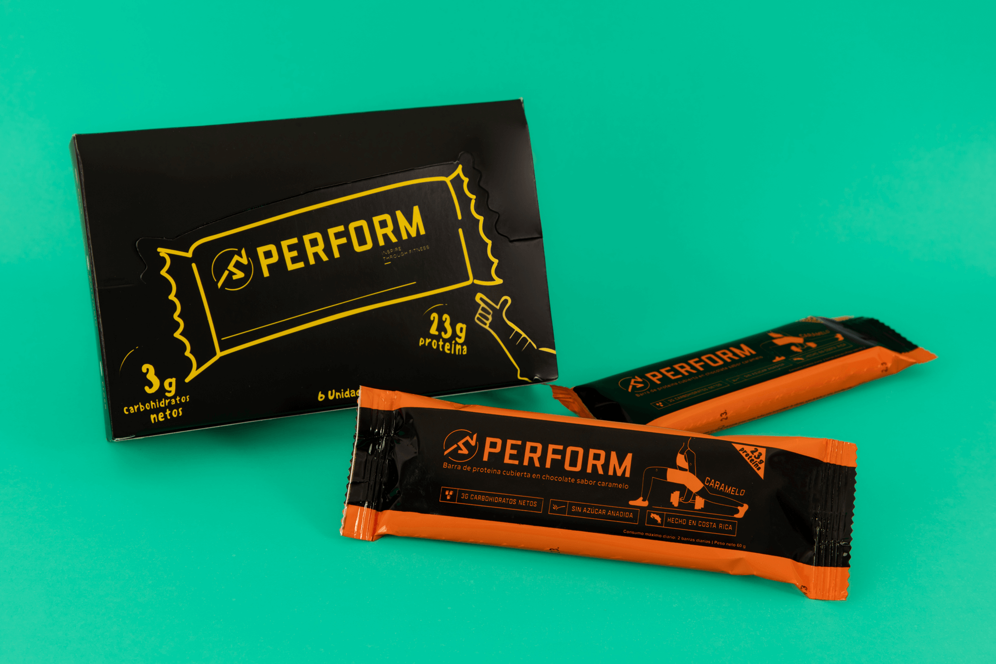 Barrita de proteína caramelo (caja 6 unidades) – Perform